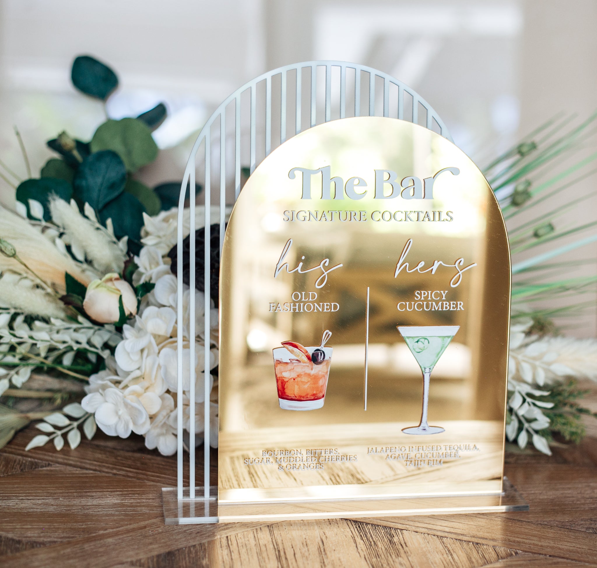 Midcentury Modern Bar Menu Signs – Z Create Design