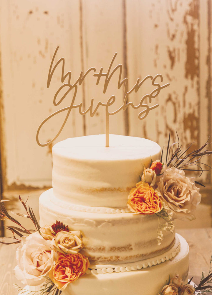 Wedding Cake Toppers, Personalized in Glitter or Wood – Z Create Design